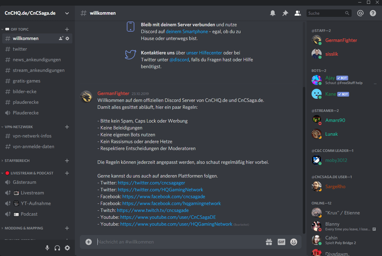 CnCSaga/CnCHQ Discord | Command & Conquer Headquarters | Alles über C&C ...