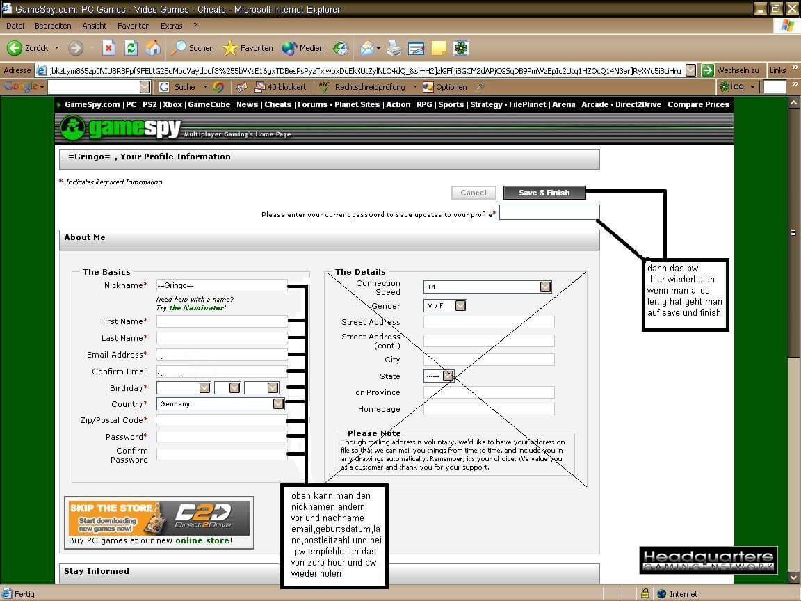 gamespy4-tutorial | Command & Conquer Headquarters | Alles über C&C bei CNC HQ